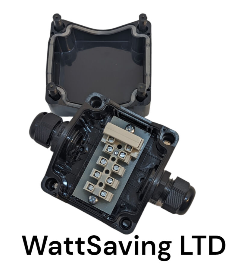 IP68 Waterproof Junction Box, 2-Way Y-Type PA9 Outdoor Electrical ...