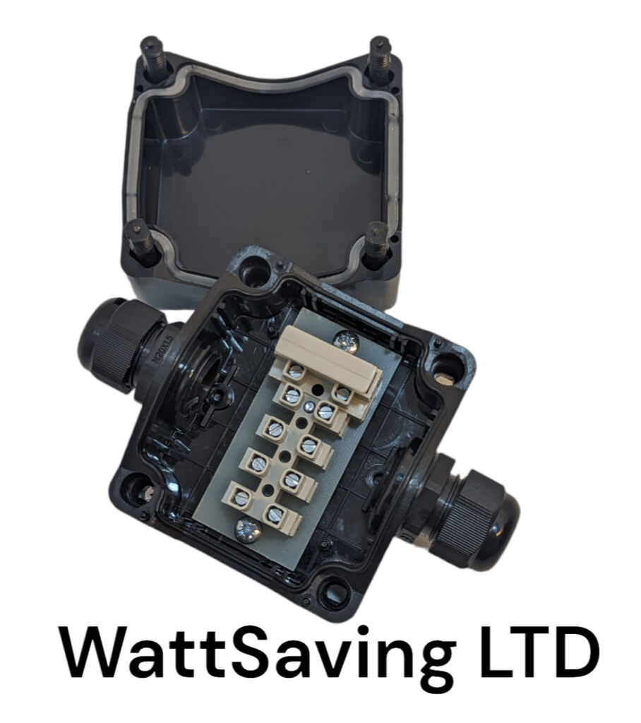 IP68 Waterproof Junction Box, 2-Way Y-Type PA9 Outdoor Electrical ...